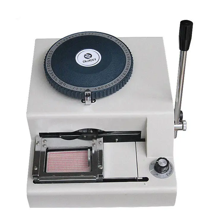 Pvc Card Manual Braille Printer Embossing Machine Dog Tag Metal Card Printer Embosser Machine ...