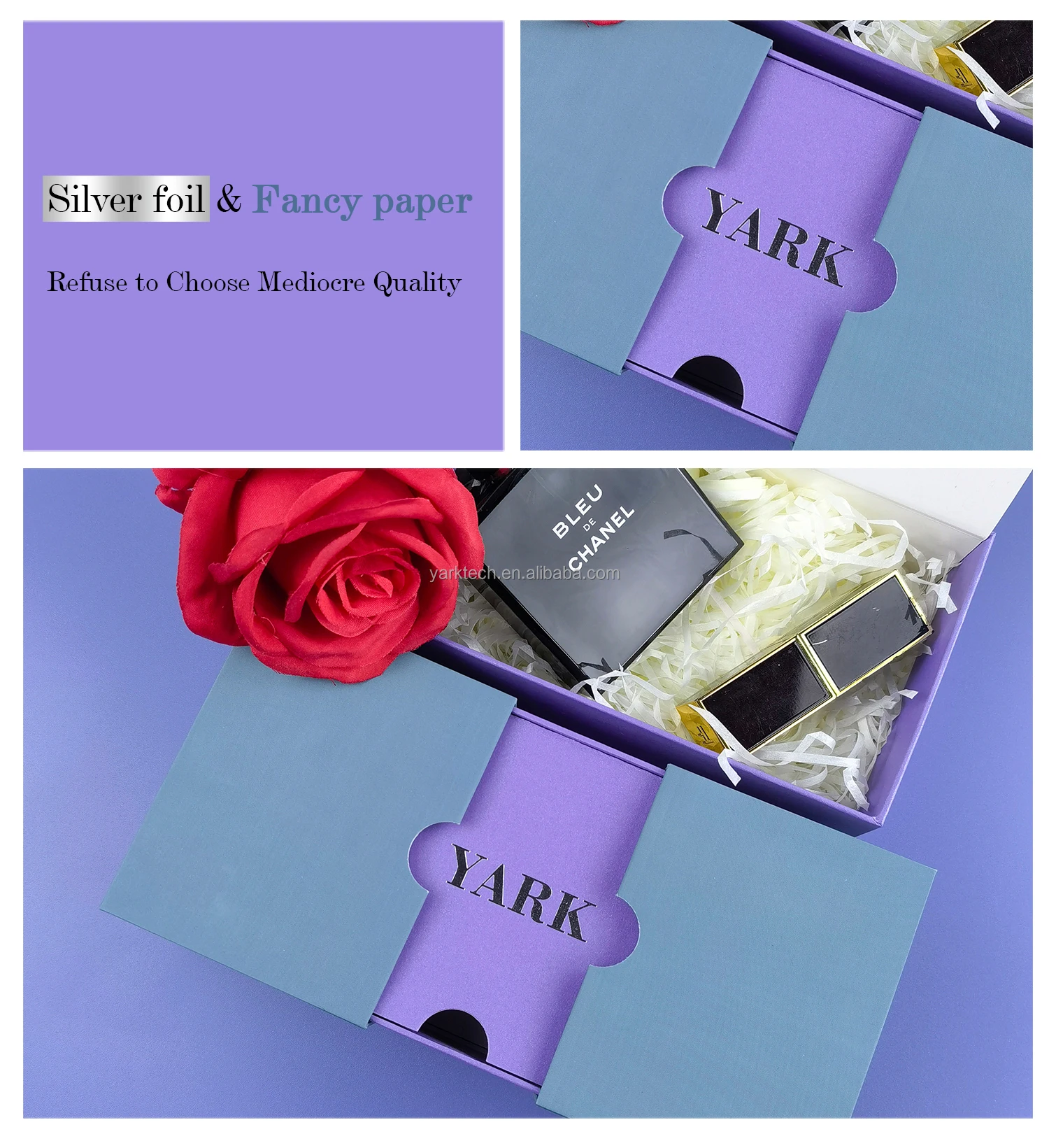 Yarktech Custom High End Glitter Sliding Open Gift Boxes Exclusively ...