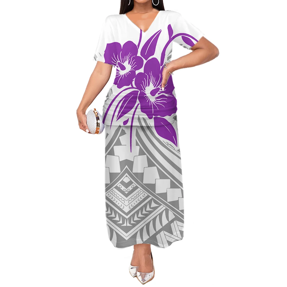 Shop Our 2022 Samoa Tribal Women Puletasi 2-Piece Set Dress