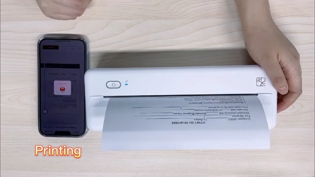 Hprt Mt810 A4 Portable Thermal Printer Wireless Wifi A4 Thermal ...