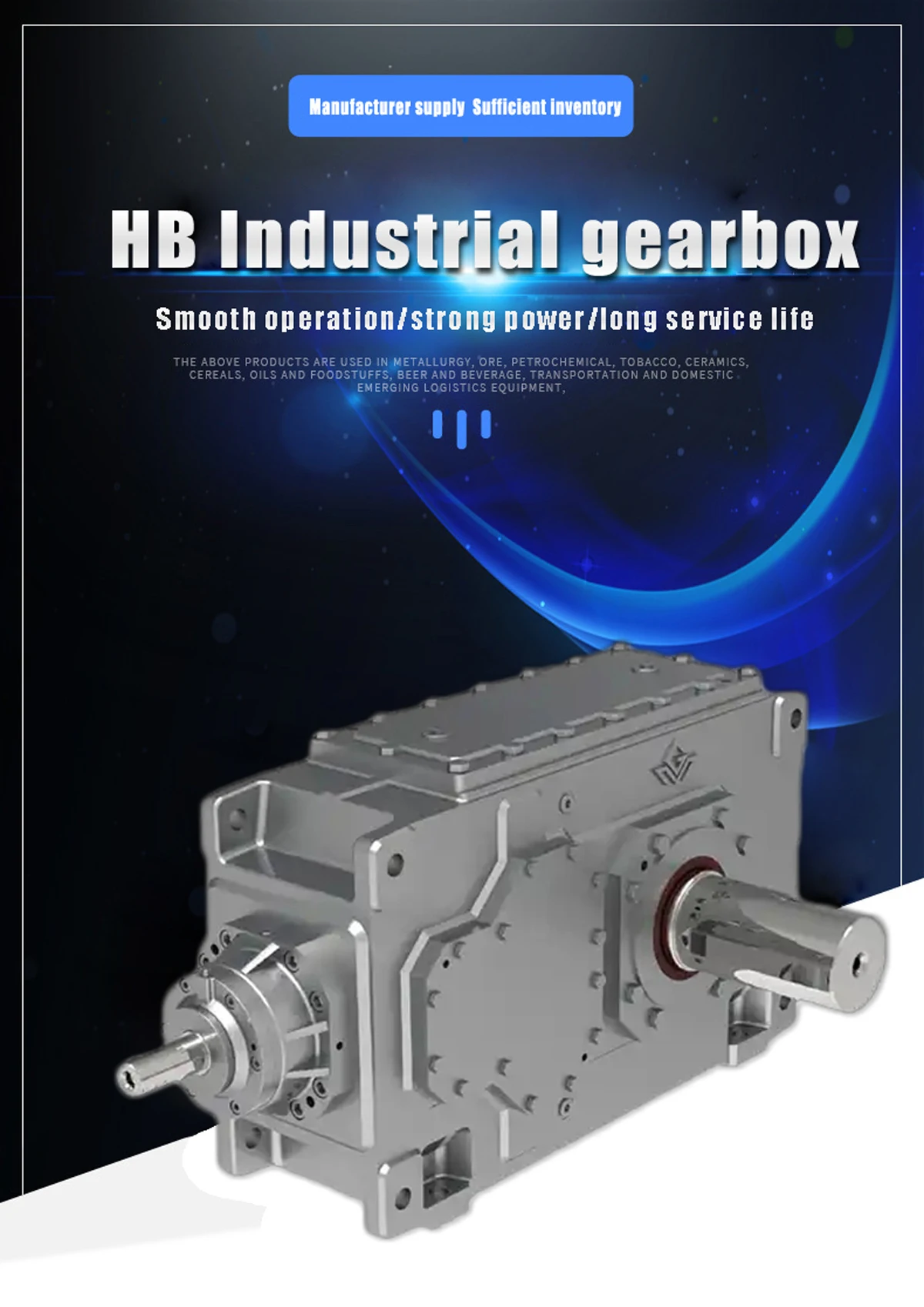Hb Horizontal Standard Industrial Gearbox - Buy Speed Reducer motor ...
