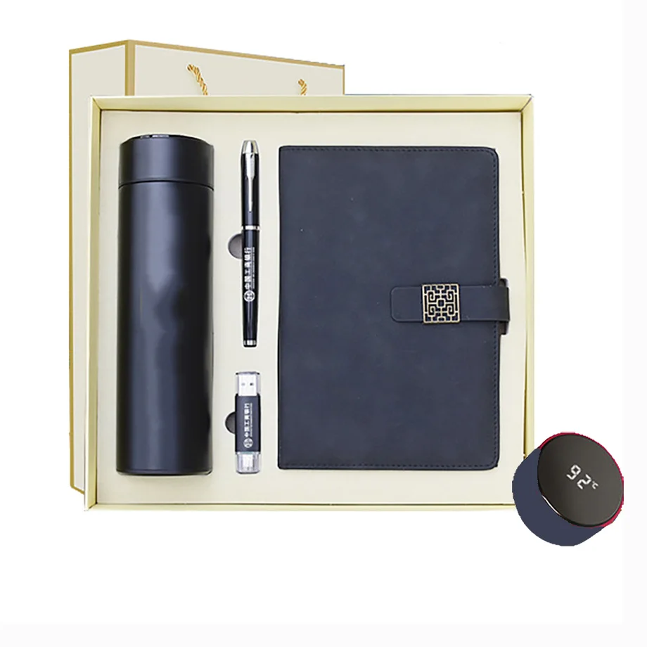 Luxury Promotional Business Items Insulated Water Bottle Notebook Pen ...