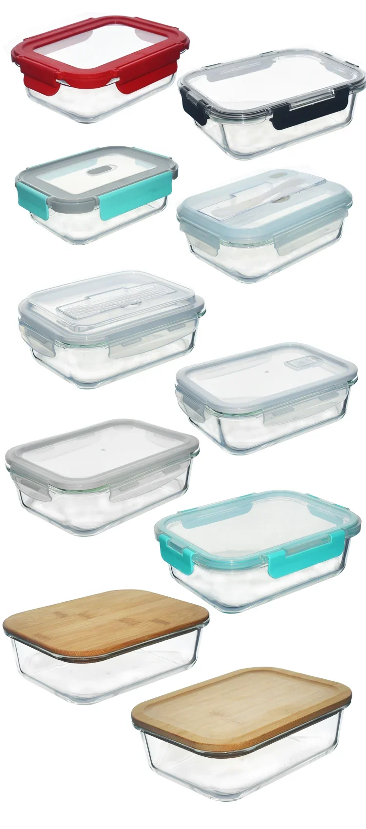 High Borosilicate Glass Storage Containers Freezer Safe Food Storage ...