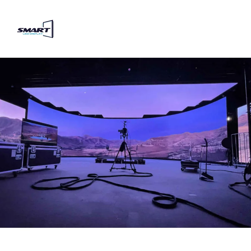 7680hz Xr Immersive Screen Indoor P2.6 Led Display Curve Cubic Column ...