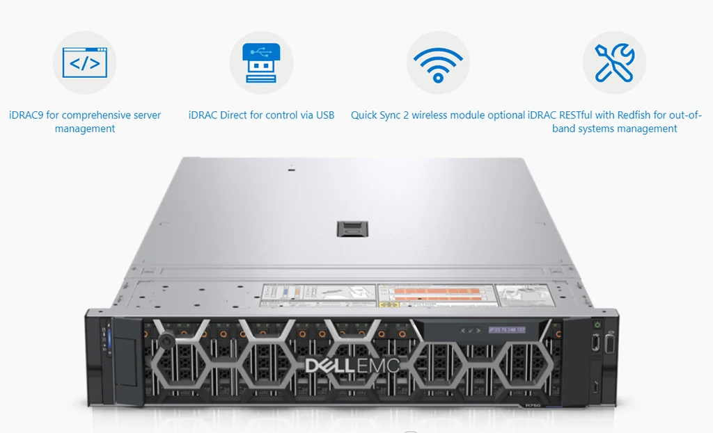 Emc Poweredge R750/r750xs Rack Server[1*intel Xeon4310 12 Core 2.1ghz ...