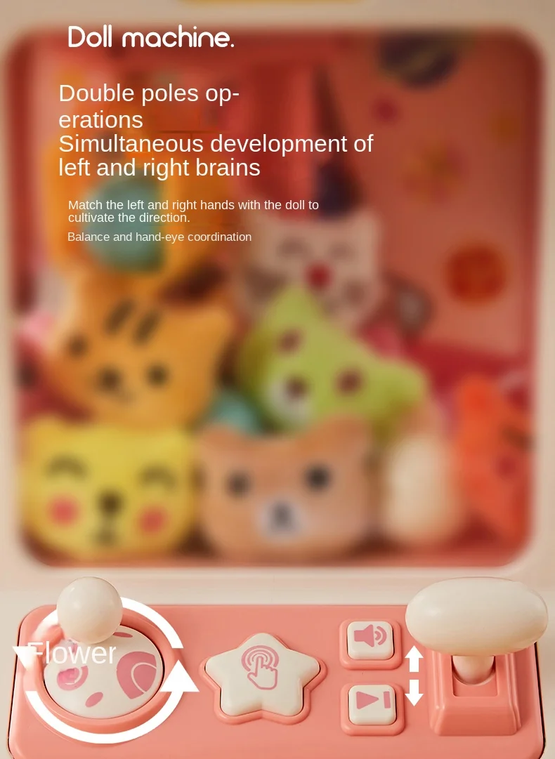 Automatic Claw Doll Machine Toys Kids Coin Operated Play Game Mini Claw ...