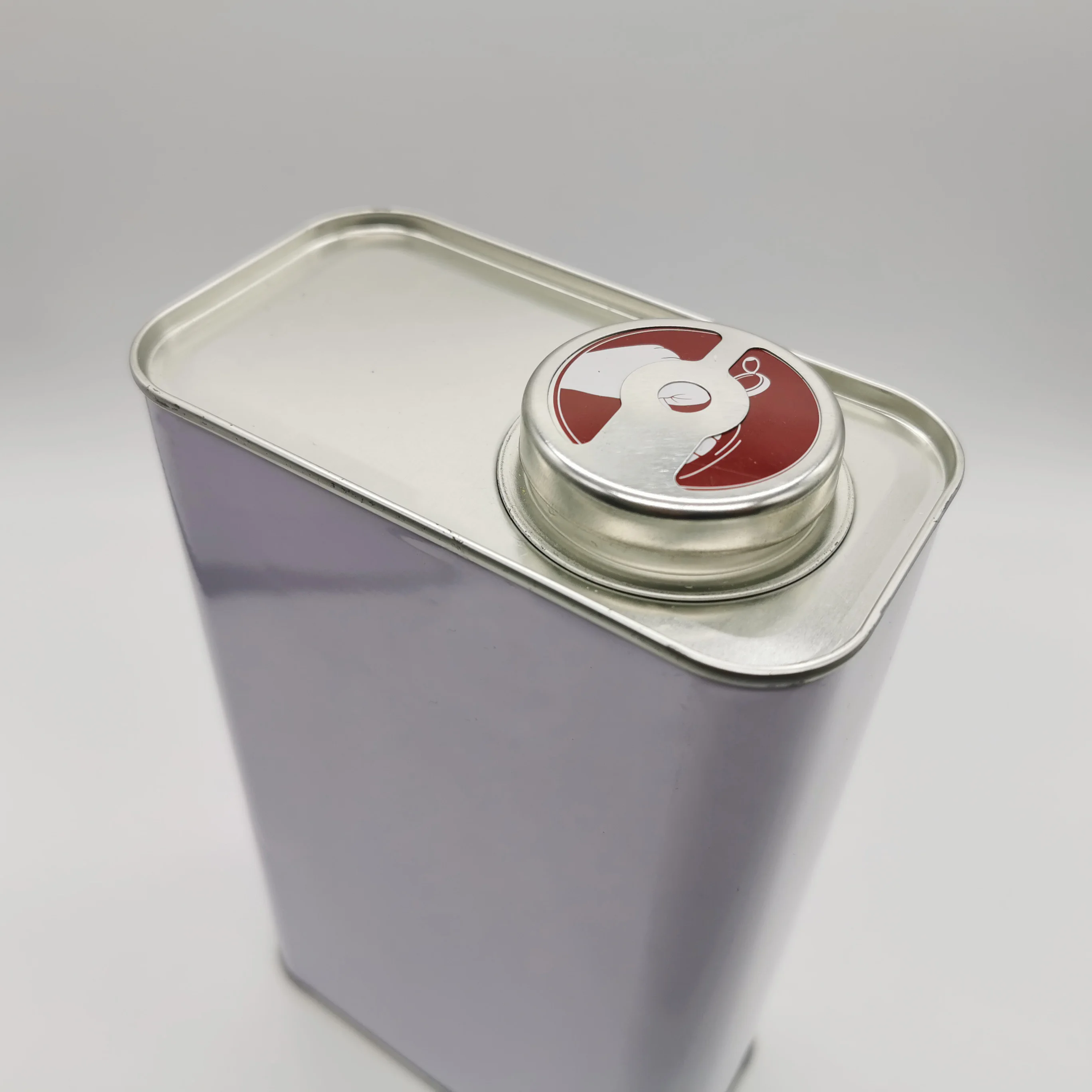 Factory Direct Sale 1l Rectangle Metal Jerry Tin Can With Pressure Cap ...