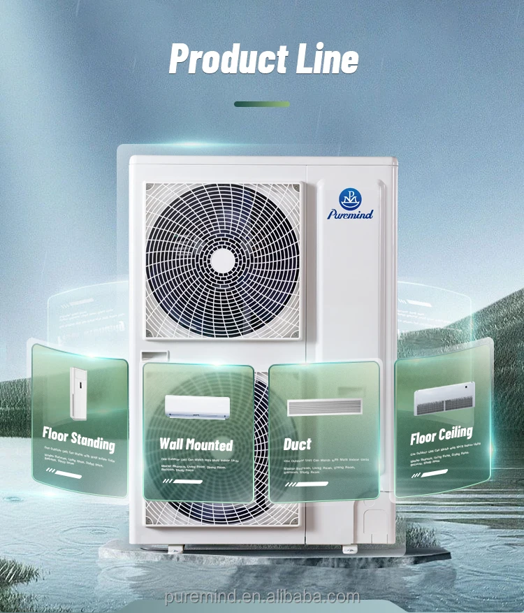 Gree 8kw Multi Zone Vrf Vrv System Air Conditioner Dc Inverter Central ...