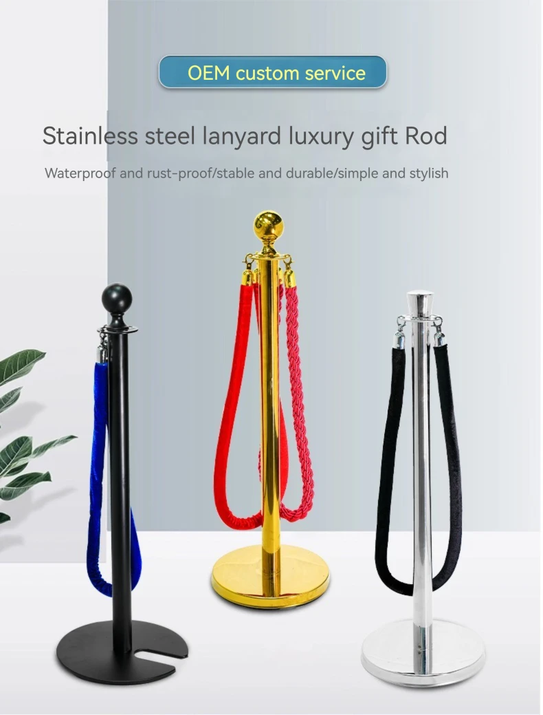 2023 New Design Stainless Steel Crowd Control Stanchion Velvet Ropes ...