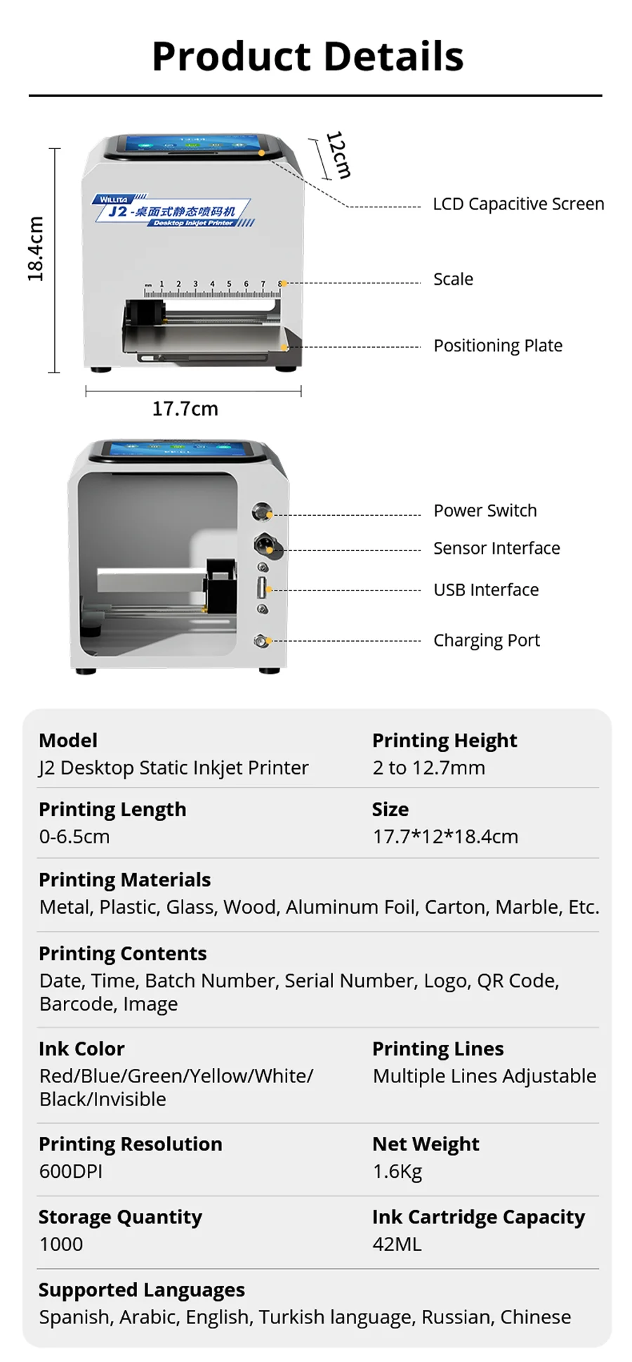 Willlita Automatic Intelligent Static Coding Machine Handheld Manual Production Date Coder Code ...