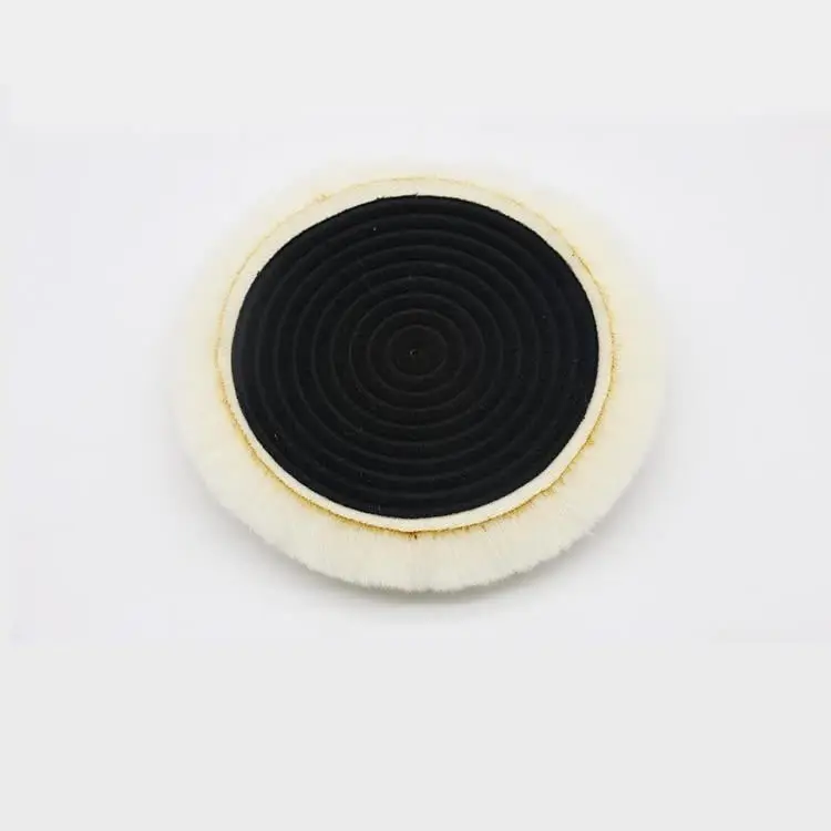 Car Polishing Wool Pad Buffing Pad Wool 5/ 6 Inches White Car Care Pad ...