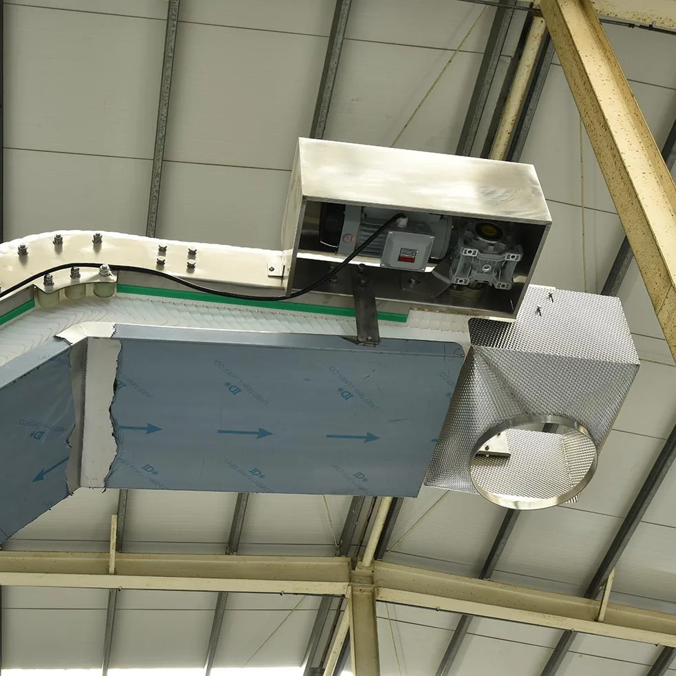 Z Type Inclined Modular Flighted Belt Conveyor for Food Manufacturing ...