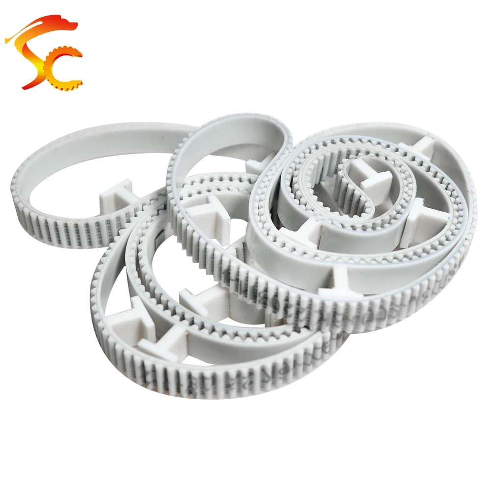 Customized Special Processing Pu Timing Belt Kevlar Core Red Pattern ...