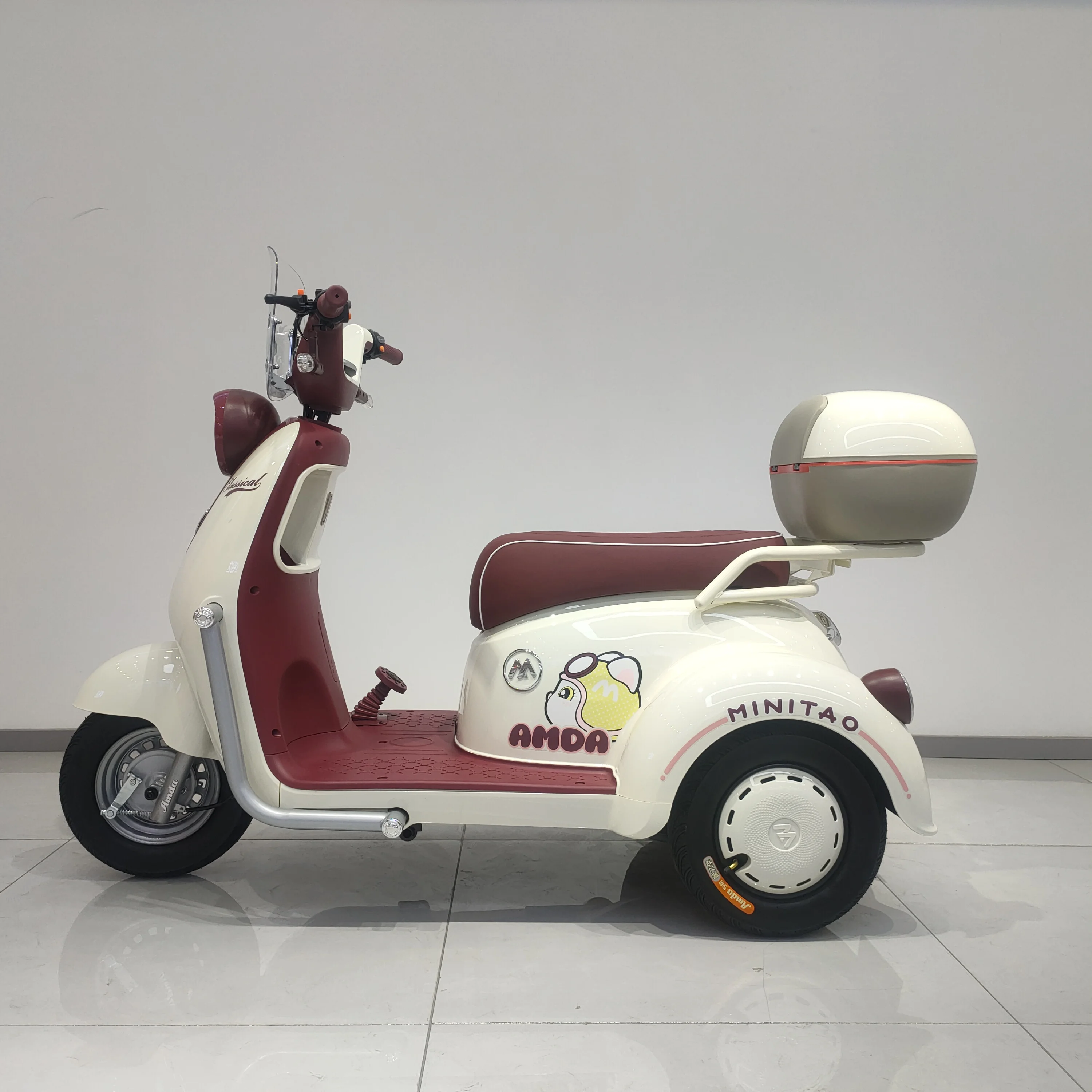 Electric Trike Open-Top Mini Passenger Car with 3 Wheels for Urban ...