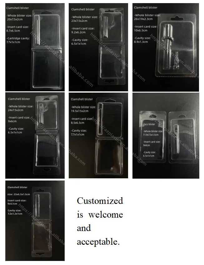 Clear Disposable PET Clamshell Packaging - Ecofriendly