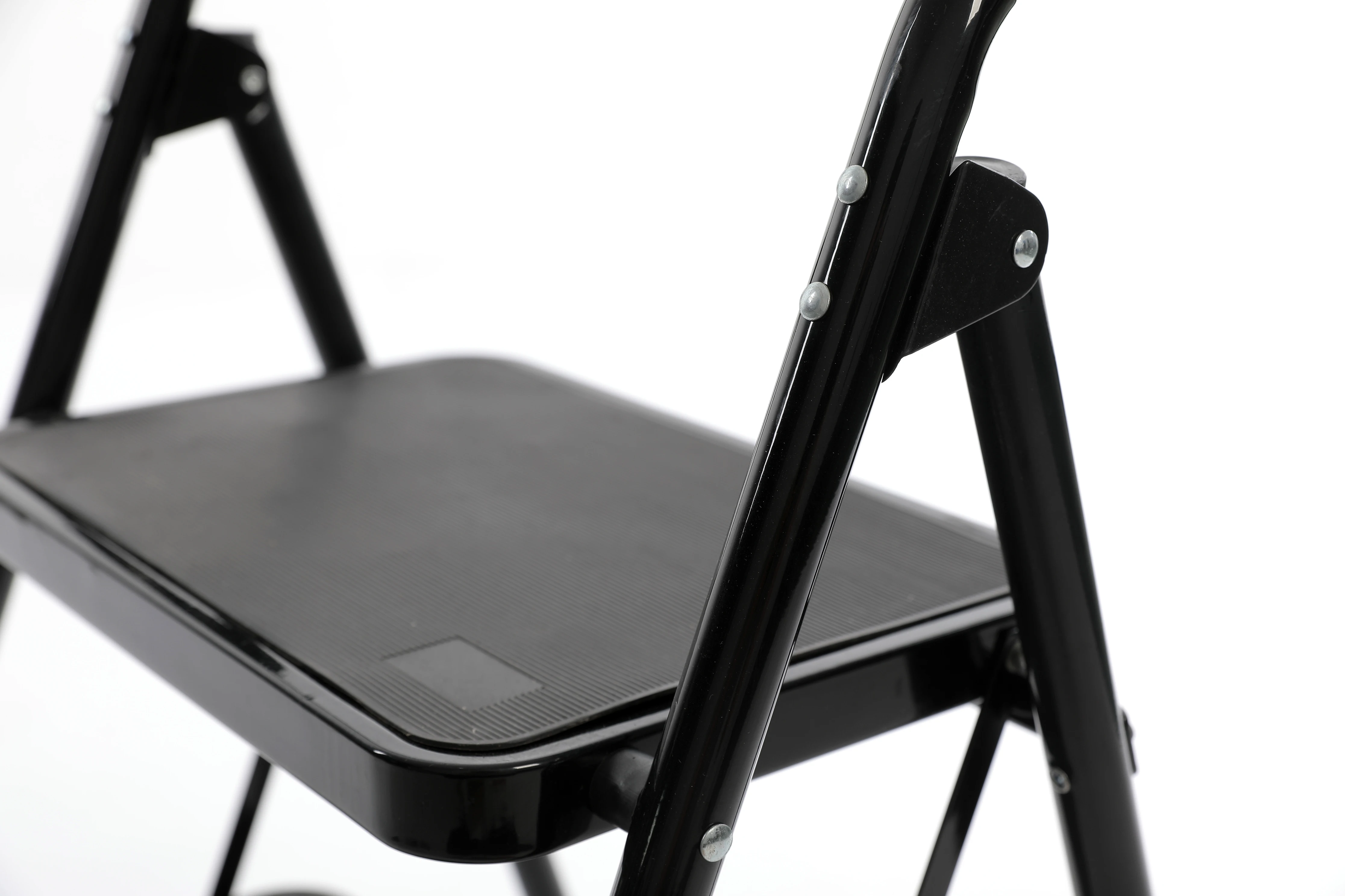 High Quality En14183 Folding Steel Step Ladder With Handrail - Buy Step ...