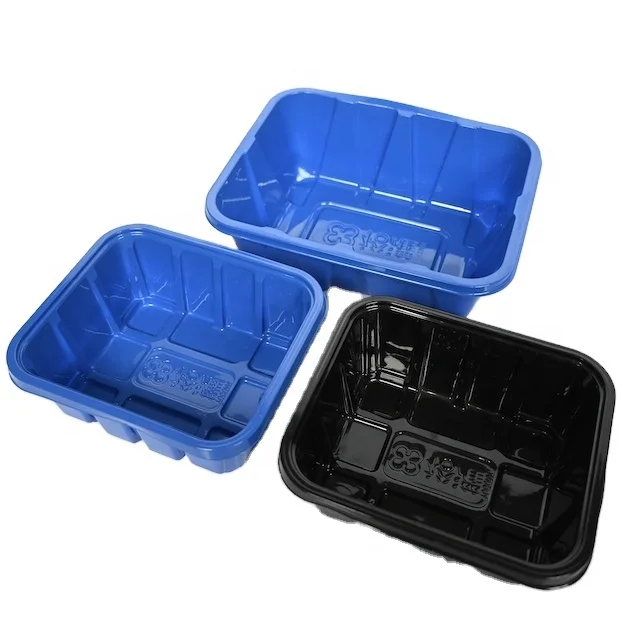 Disposable PP/EVOH/PE heat sealing FOOD TRAY MAP Vacuum Forming Plastic ...