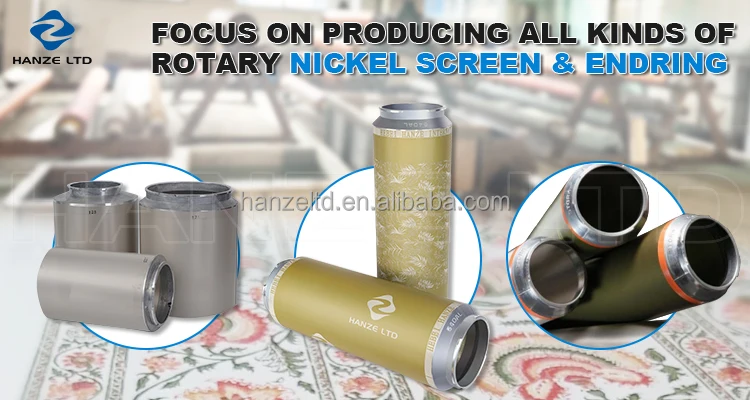 640MM Rotary Nickel Screen Textile Screen Printing Machine Parts ...