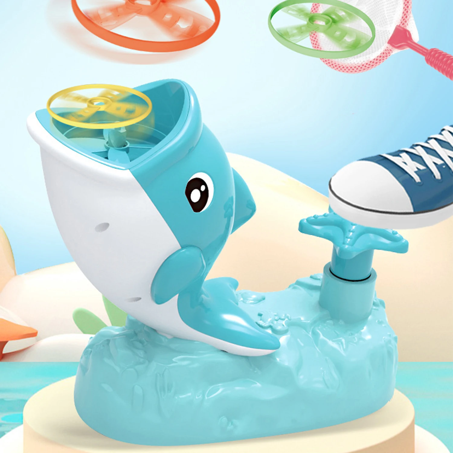 Flying Disc Launcher Toy For Kids Flying Saucer Machine Step-on Girls ...