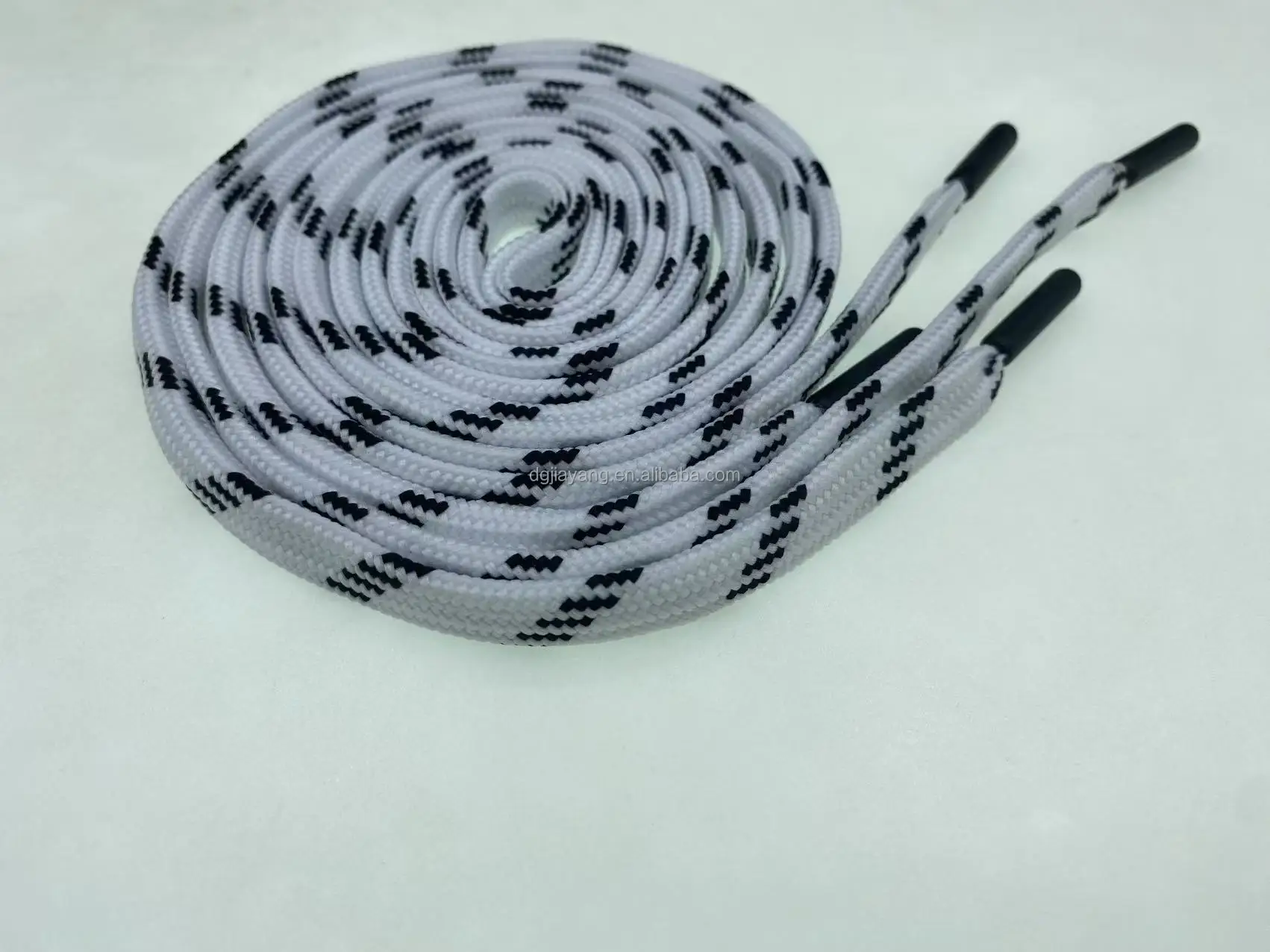 JIAYANG Tubular Polyester Draw Cord Two Tone Injection Tipping Plastic ...