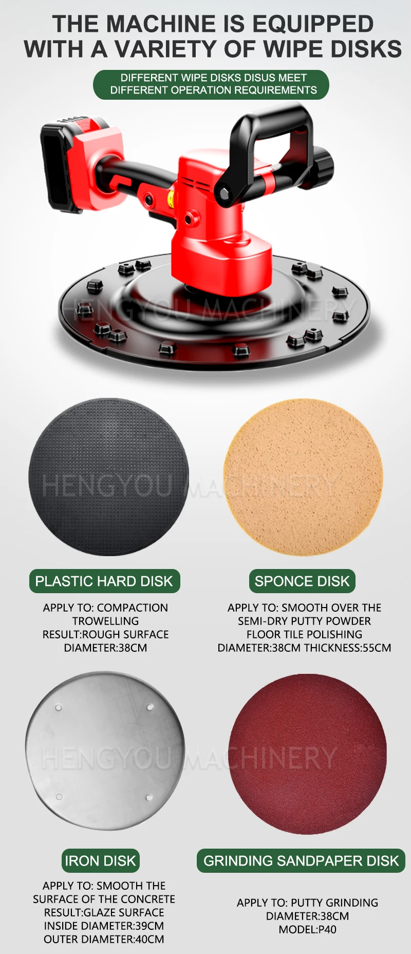 Manual Small Cement Mortar Polish Machine Small Wall Polisher Rendering ...