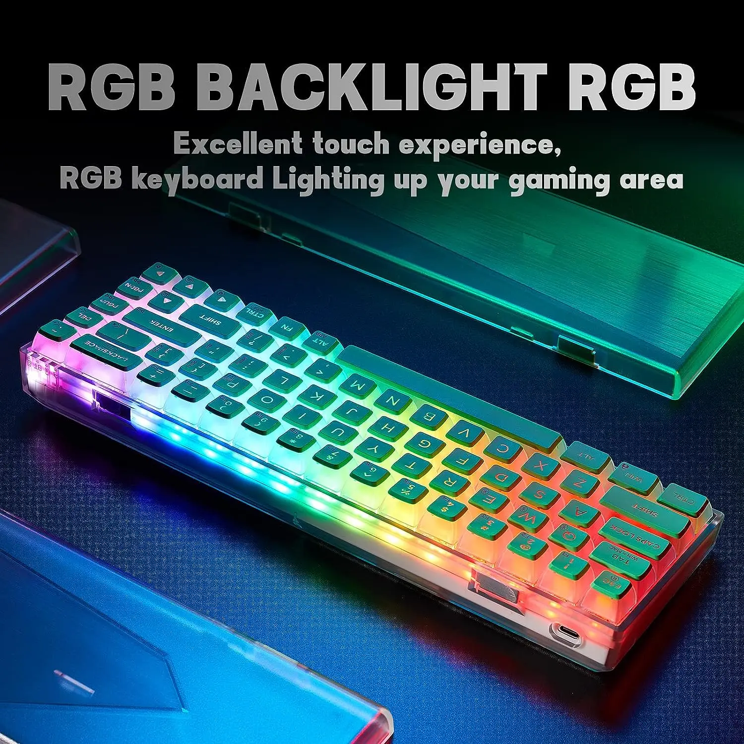 Games Keyboards 60% Usb Wired Wireless Rgb Teclado Games Mini Gaming ...