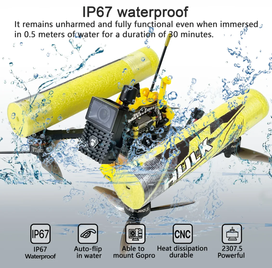 Darwinfpv Hulk 2 Cinematic Fpv Drone 5 Inch Quadcopters 5.8g 1000mw ...