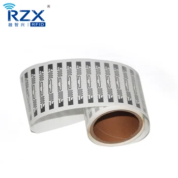 Iso 18000-6c Rfid Inlay 860-960mhz Writable Passive Uhf Label Rfid Tag Sticker - Buy Rfid Tag ...