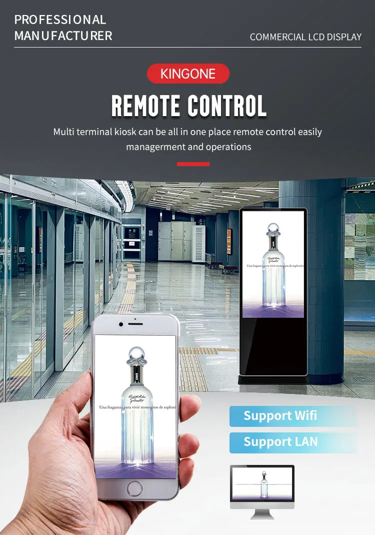 KINGONE Floor Standing LCD TV - Interactive Kiosk Solutions