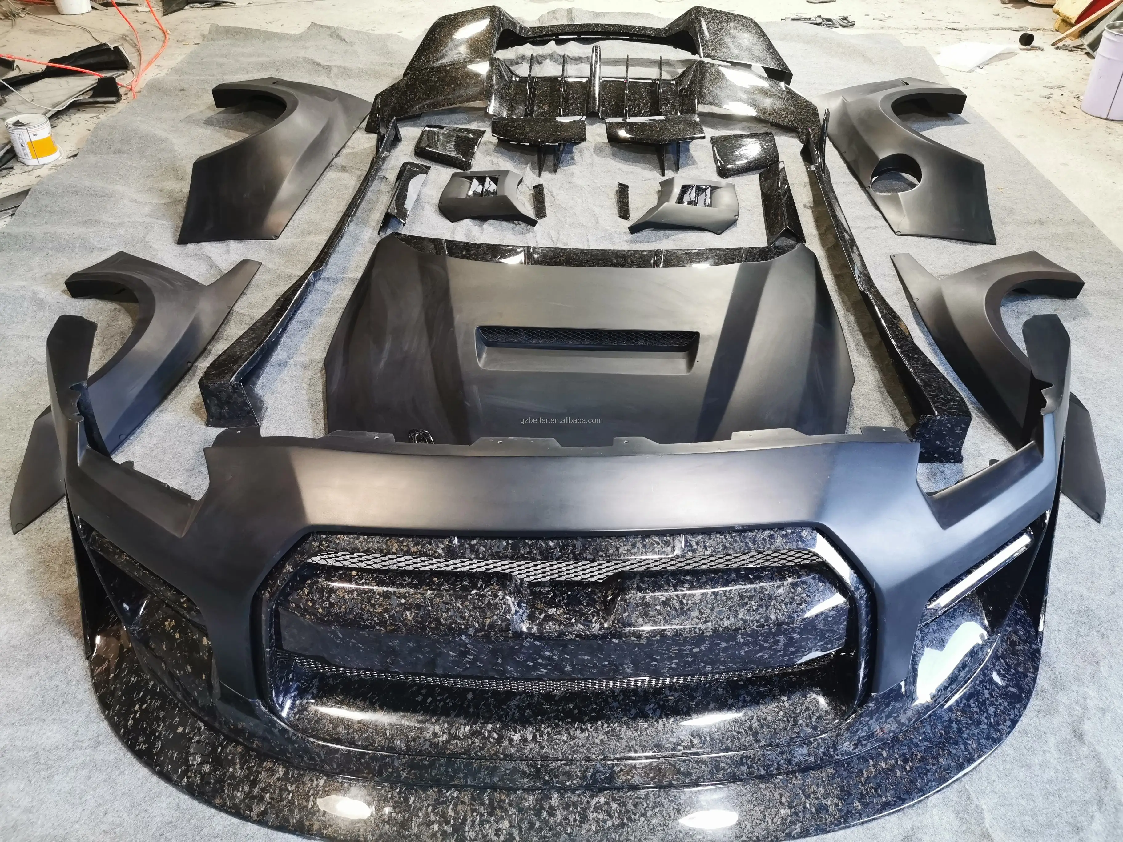 Better High Quality Car Wide Bodykit For Gtr R35 To Robot Style Front ...
