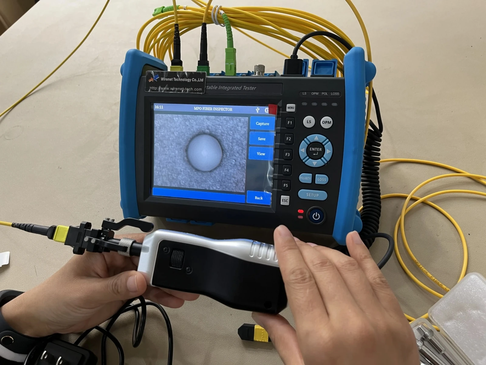 Joinwit MPO handheld 12/24 core MPO fiber optic tester optical power ...