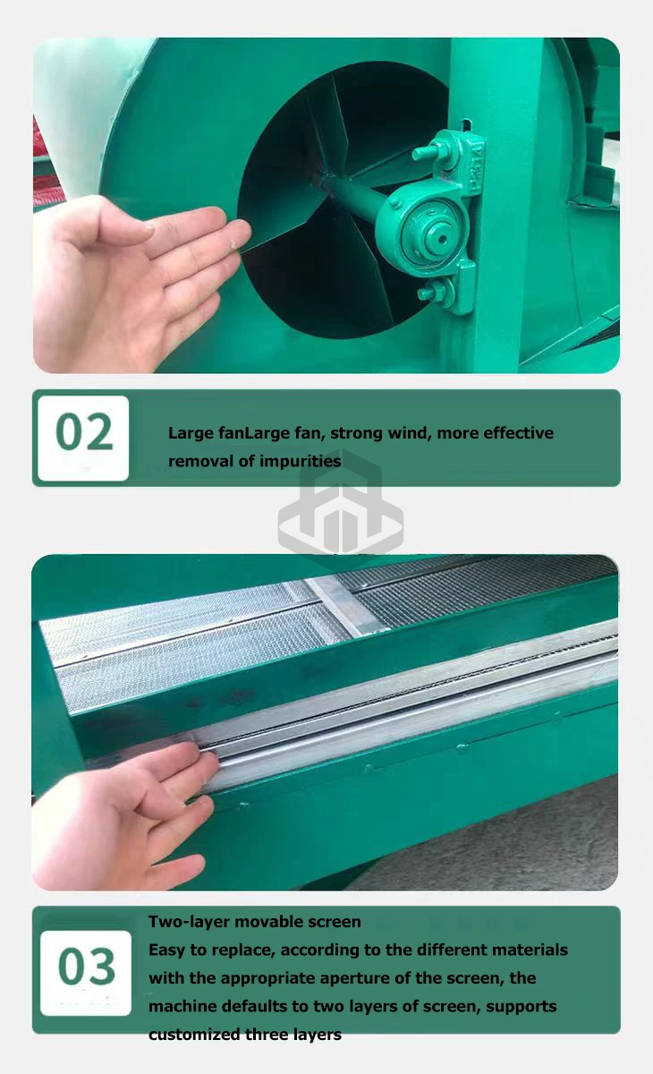 Sesame Seed Grain Wheat Cleaning Fine Air Screener Grains