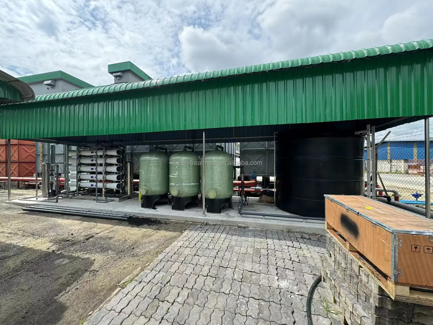 15Ton/hour Brackish Salty Water Desalination Machines RO Water System ...