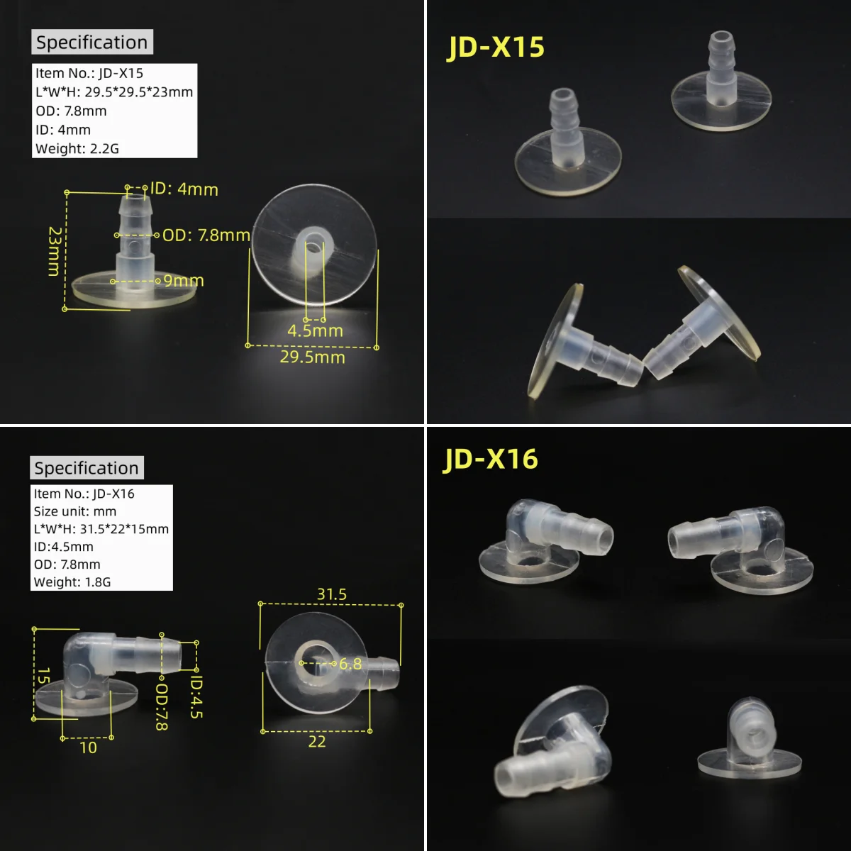 Custom Plastic Tubes Air Nozzle Valve for Inflatable Products - TPU ...