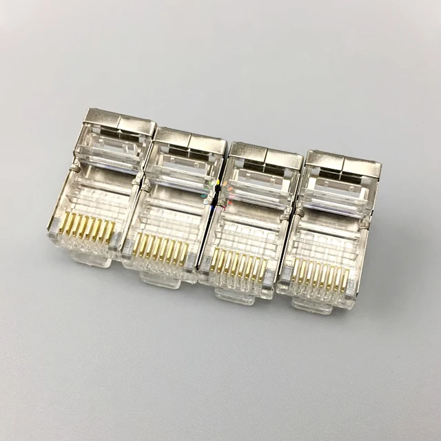 rj45 ftp conectores plug 8P8C RJ45 connector Cat5e Cat6 for connect ...