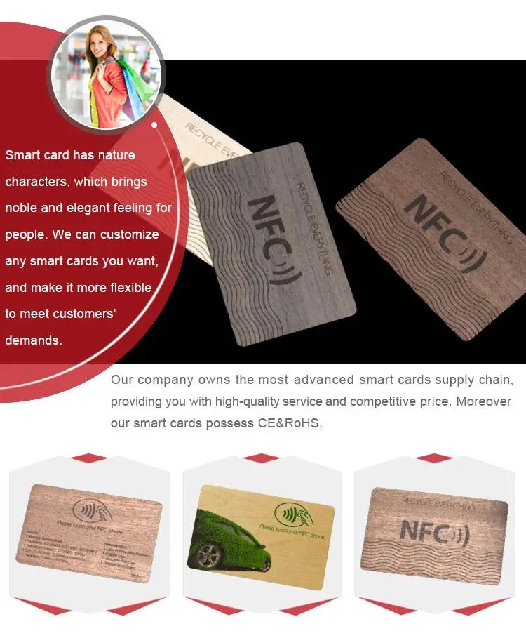 Custom Recyclable Printable Rfid Smart Card Access Control Card 13 ...