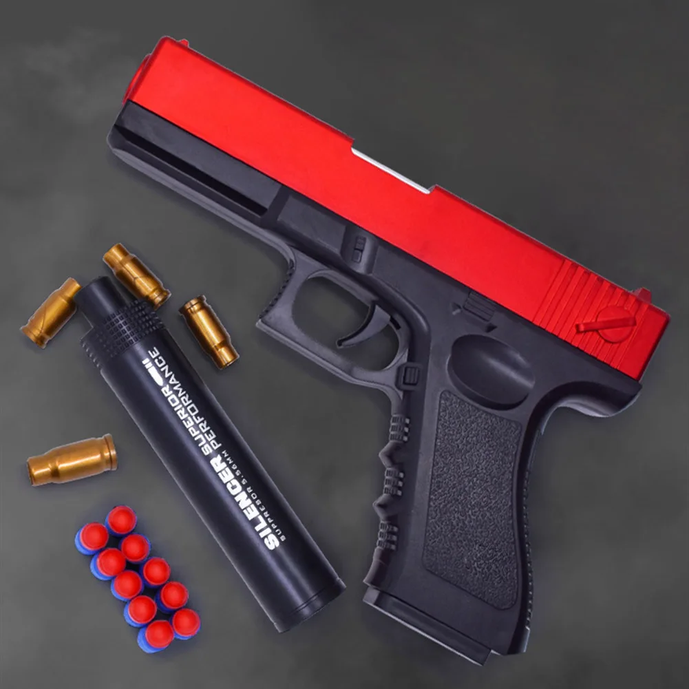 M1911 Soft Bullet Toy Gun Foam Ejection Toy Foam Darts Blaster Pistol Manual Airsoft Gun With ...