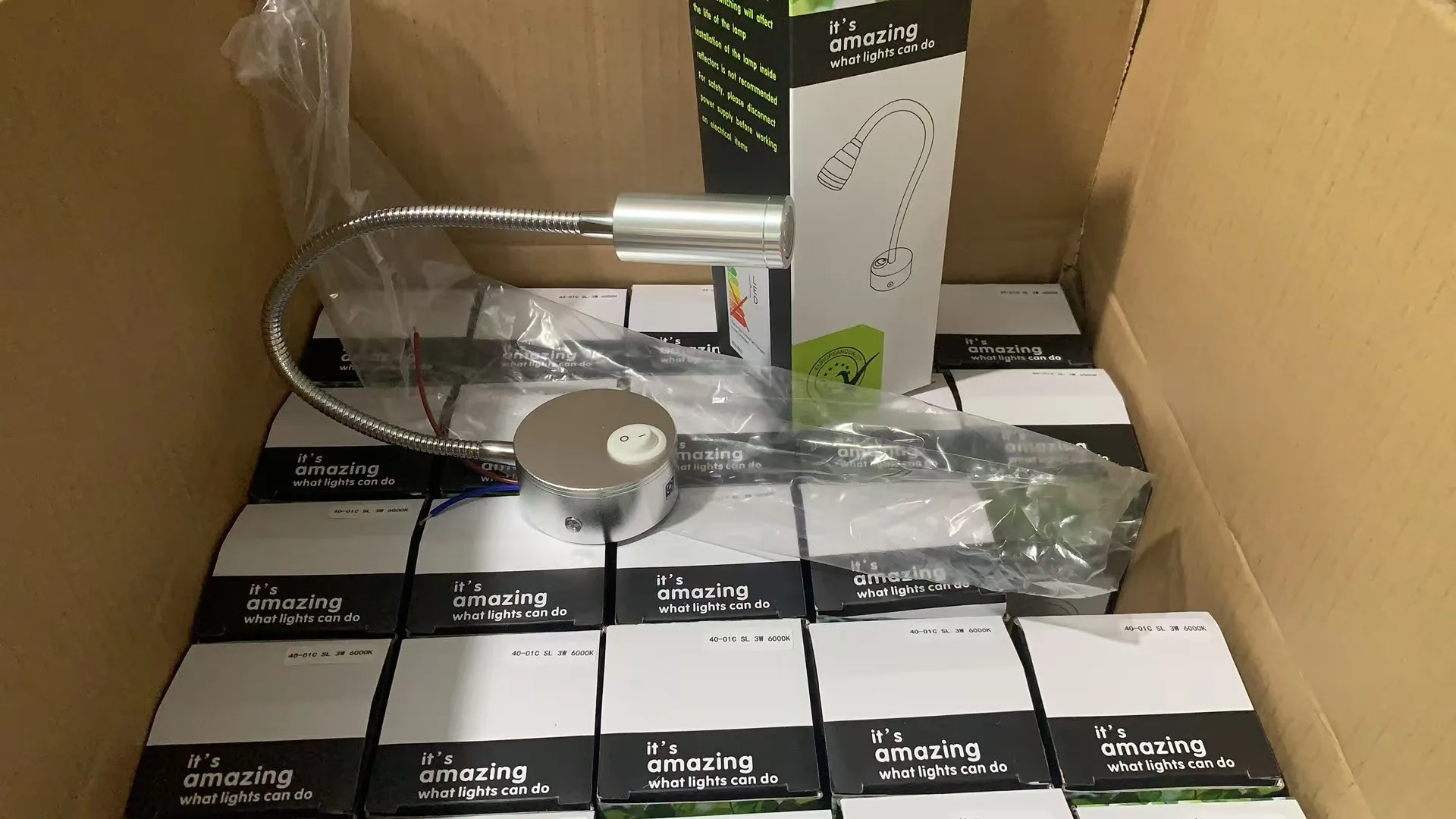 Adjustable Angle Reading Lights Snake Goose Neck 3W Aluminum Bedside ...
