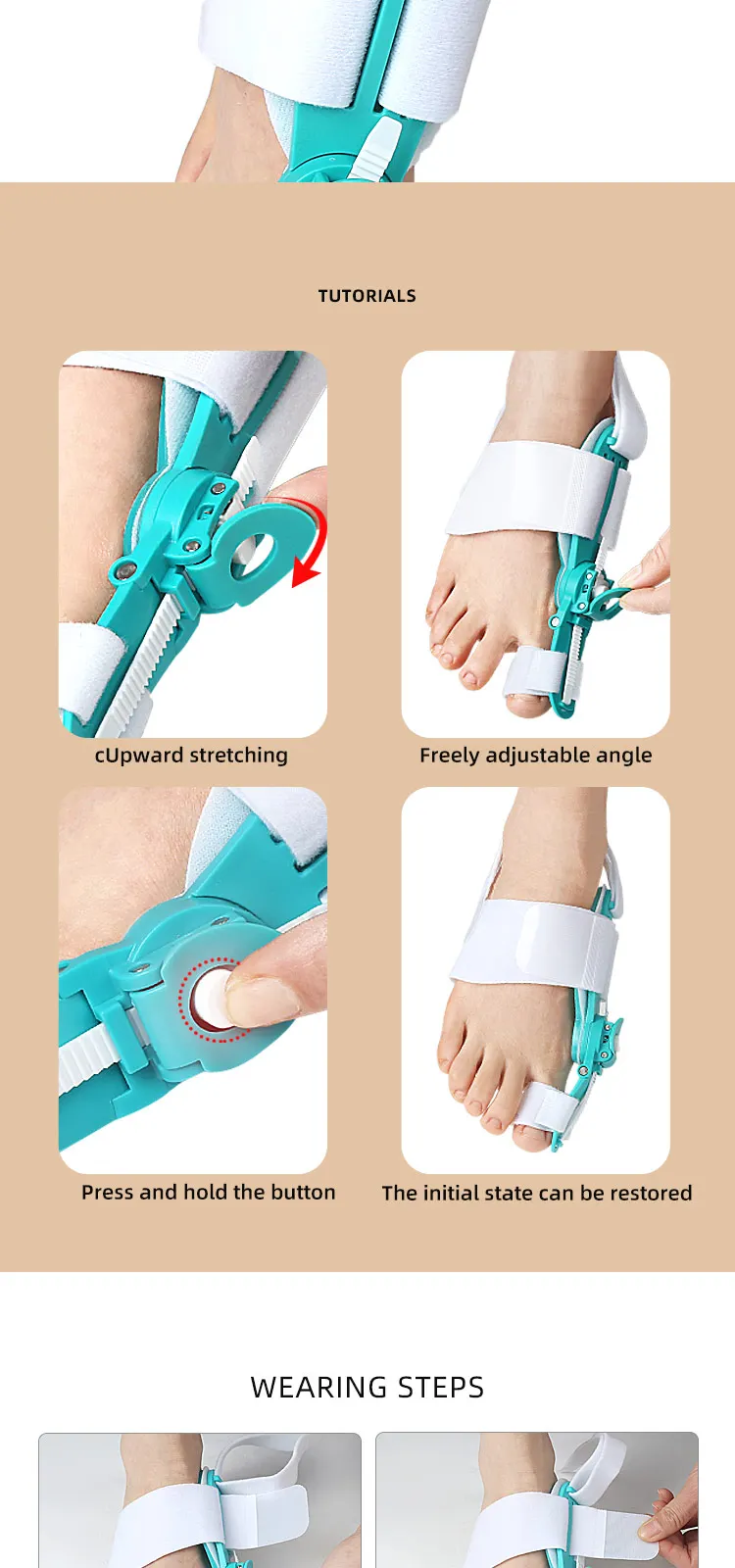 New Arrival Adjustable Big Toe Splint Foot Bone Protrusion Overlapping ...