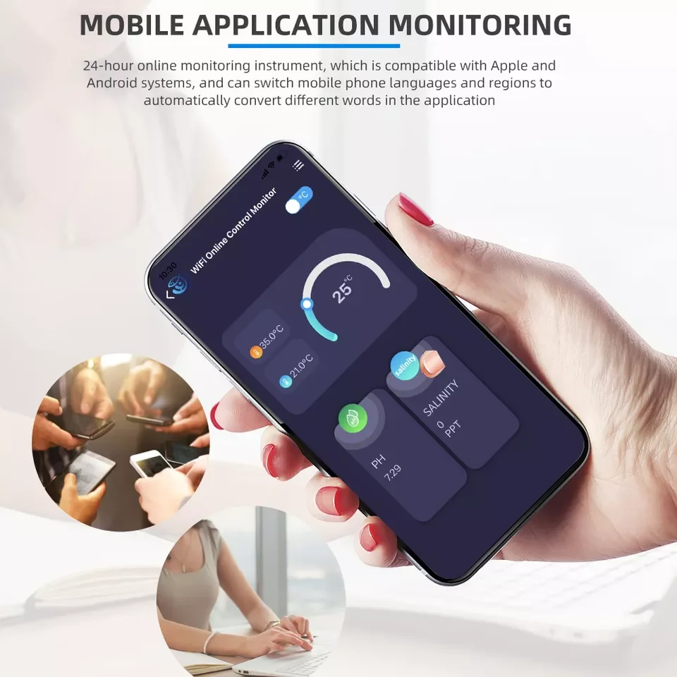 Multifunctional 8 In 1 Digital Water Quality Detector Wireless Wifi ...