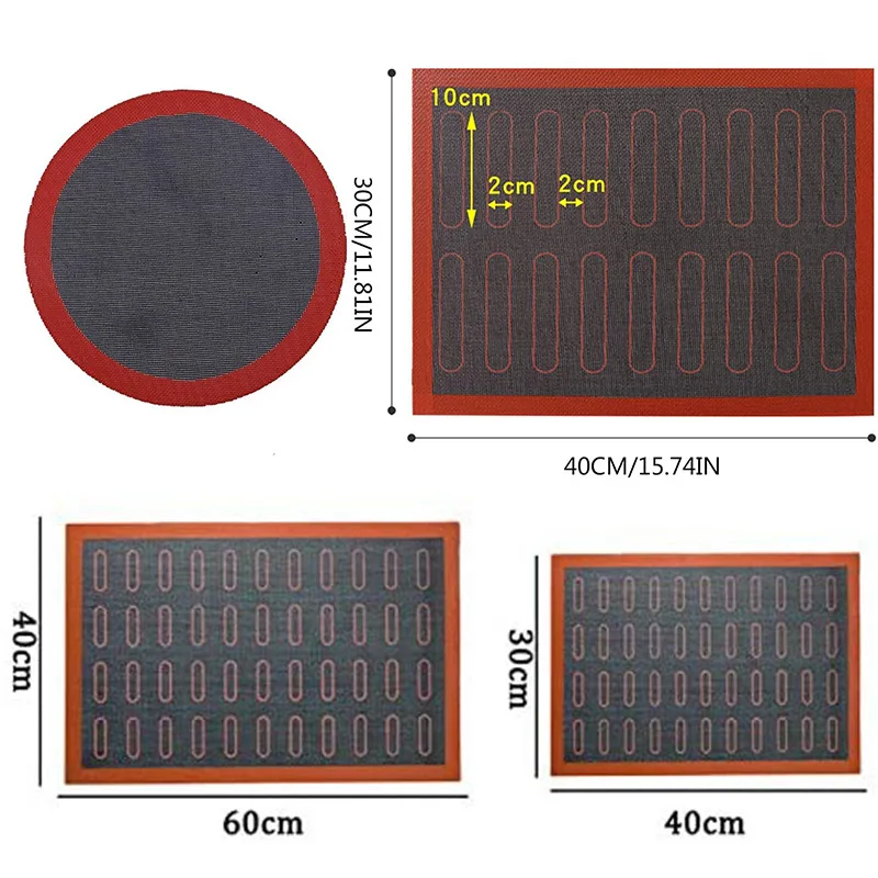 Customized Rectangular Silicone Mesh Mat High Temperature Resistance ...