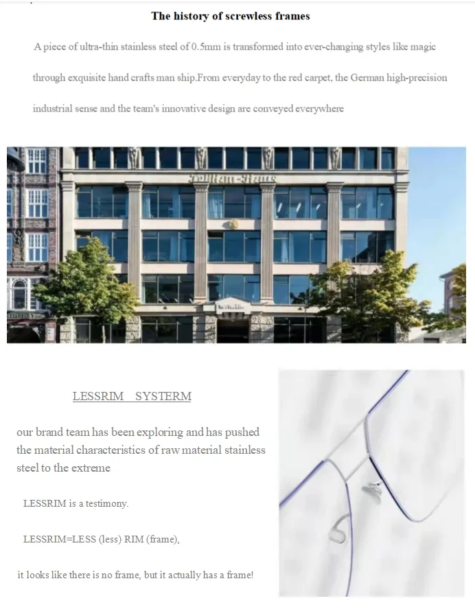 Hot - Selling Anti - Blue Light Screwless Glasses Fashion - Designed ...