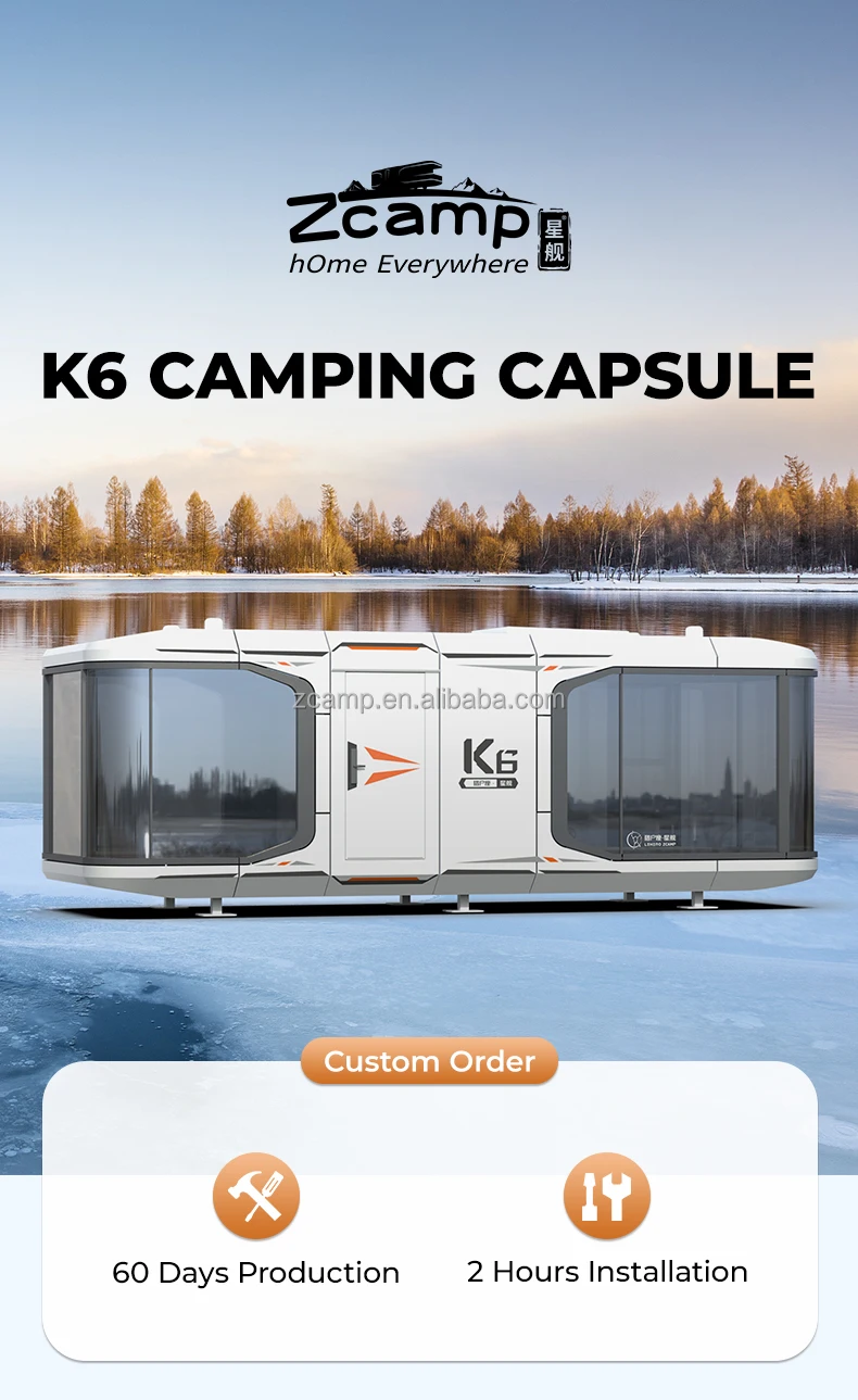 Zcamp New K6 Series Luxury Modern Modular Prefabricated Container Tiny ...