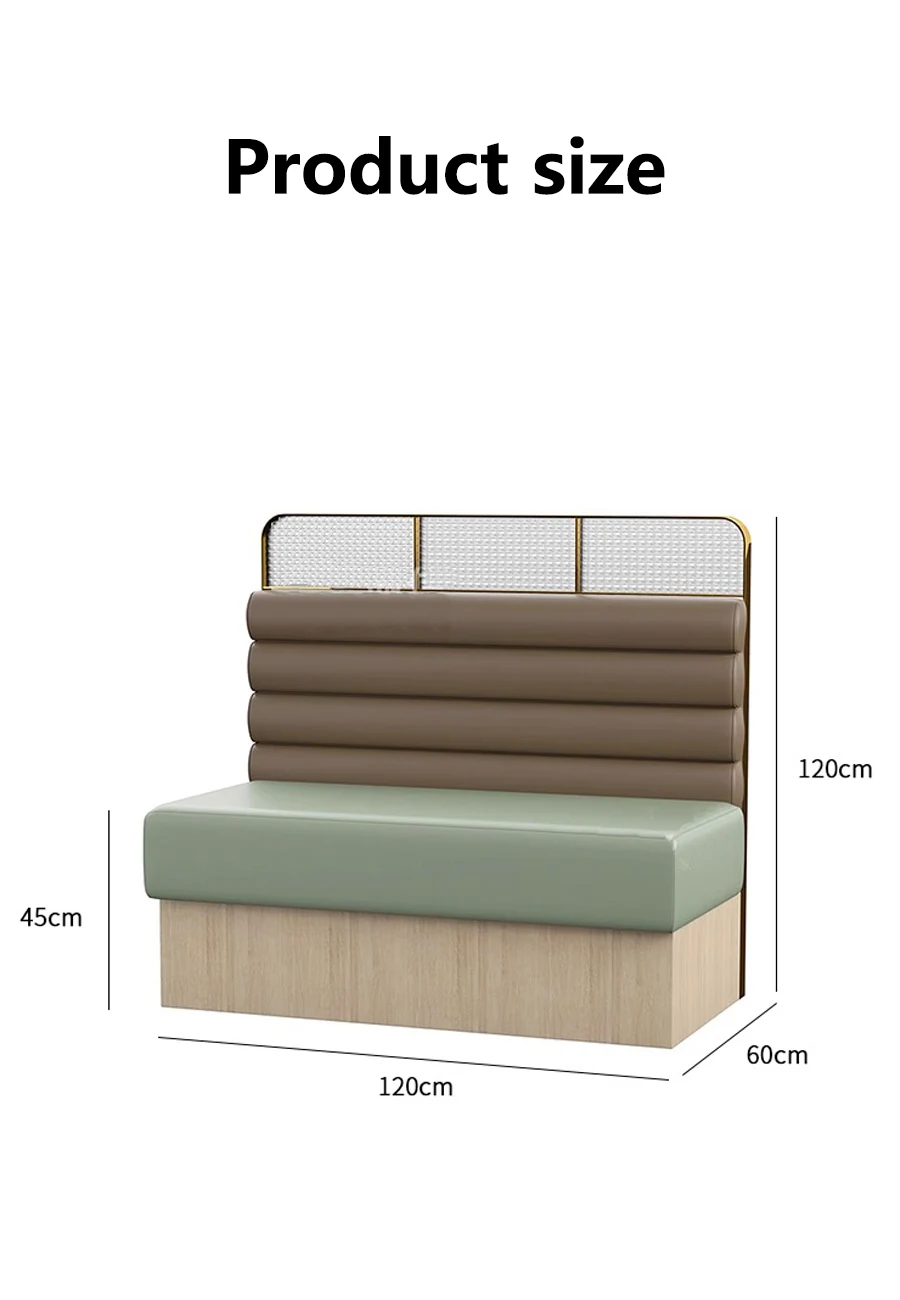 Modern Coffee Shop Booths Seat High Back Sofa Sets Cafe Bench Seating Fast Food Restaurant ...