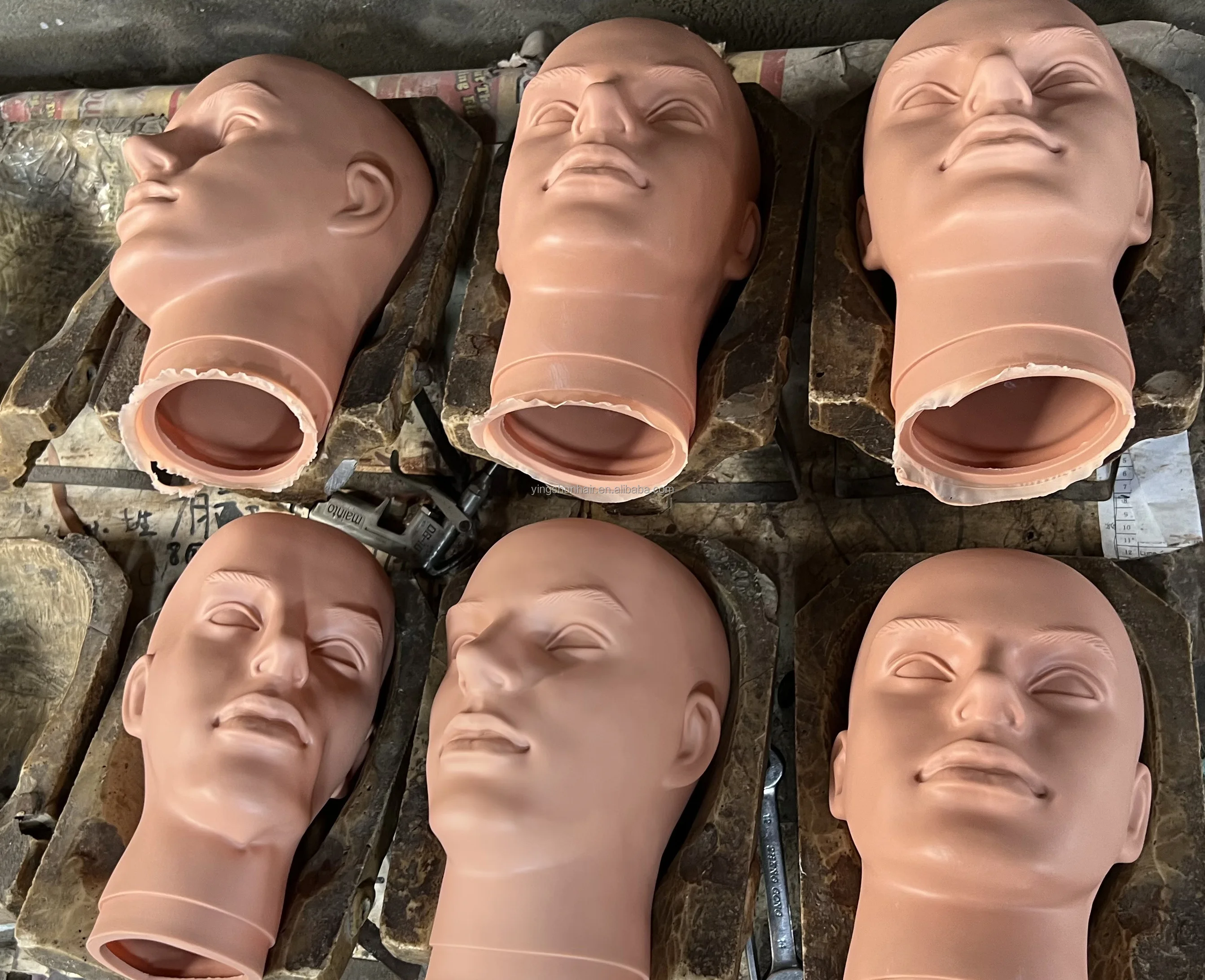Long Human Hair Mannequin Head - Styling Training Tool