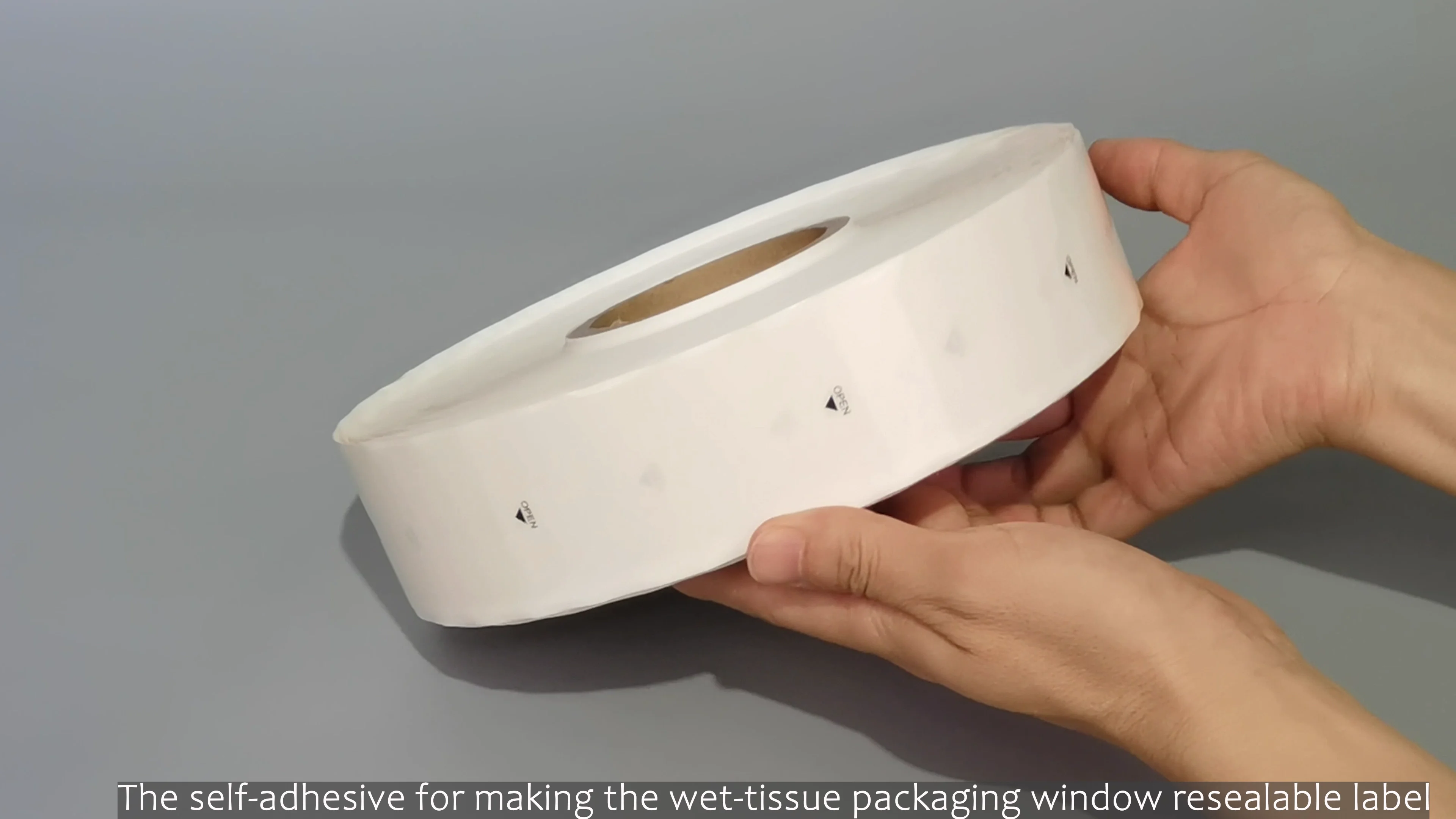 Customized Size Transparent Pp / Removable Acrylate Adhesive Label ...