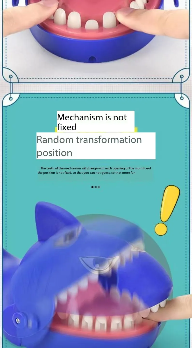 Large Crocodile Shark Mouth Dentist Bite Finger Game Toy for Kids ...