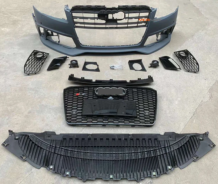 D4 A8 Front Bumper Bodykit - Audi A8 Modified RS8 Bumper