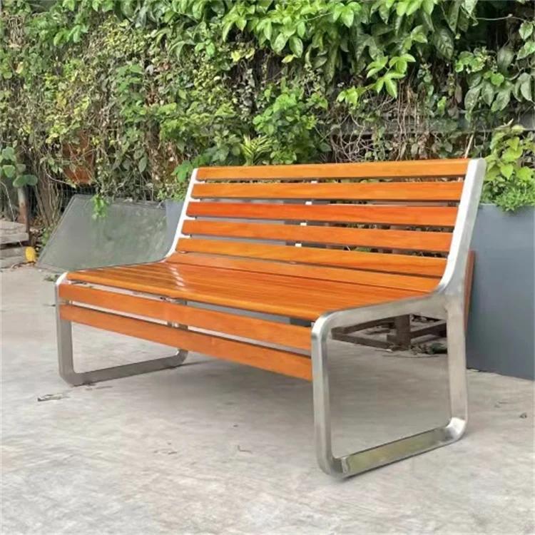 Outdoor Galvanized Steel Frame Bench Park Metal Waiting Bench - Buy ...