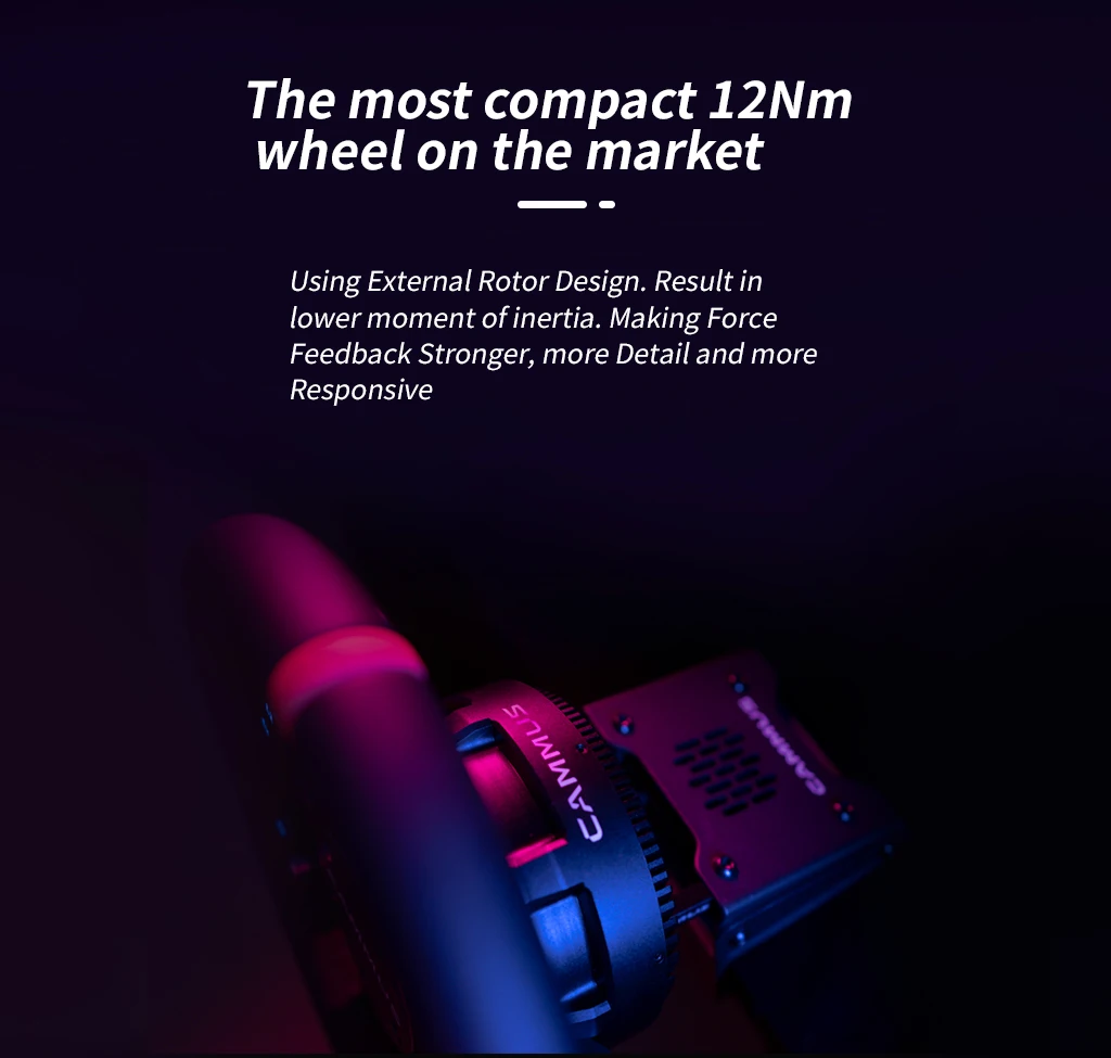 CAMMUS C12 Direct Drive Simulator Racing Wheel for PC